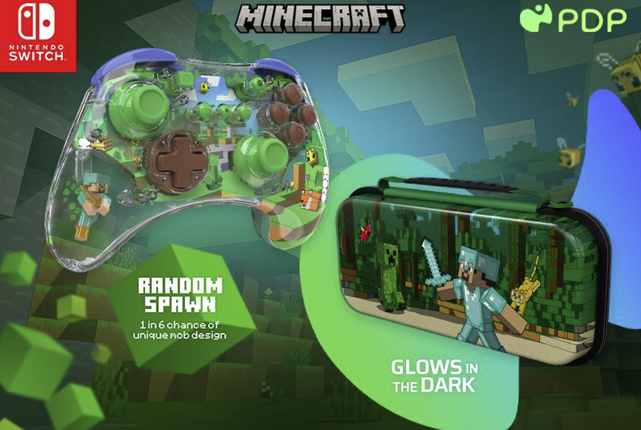 Minecraft : Turtle Beach et PDP lancent une manette et un étui Switch ...